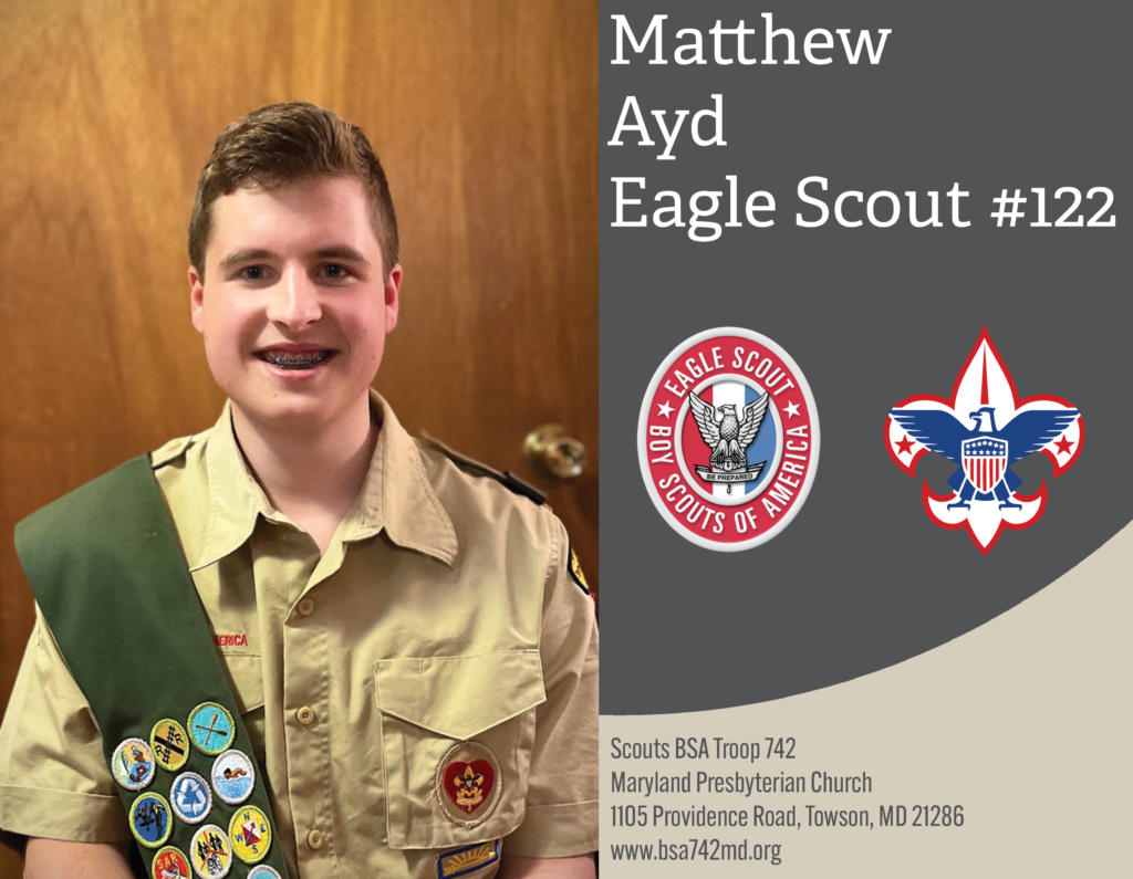 Congratulations to Troop 742 Eagle Scout #122 – Matthew Ayd - Scouting ...